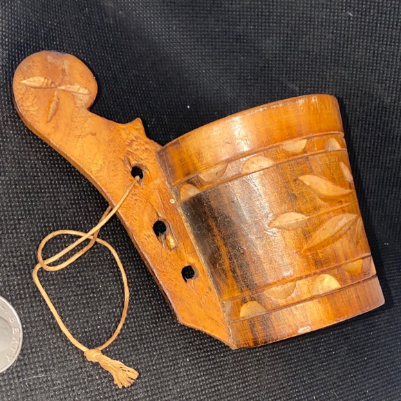 Dining | Kuksa Cup Mug Carved Wood Sarajevo Yugoslavia Ornament ...